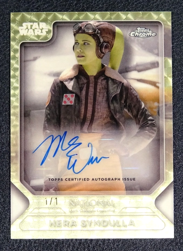 2025 TOPPS CHROME STAR WARS NSCC SUPERFRACTOR AUTO 1/1 MARY ELIZABETH ...