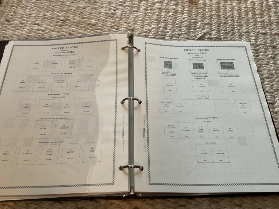 Scott Pony Express United States Stamp Album/Brown with full pages ...