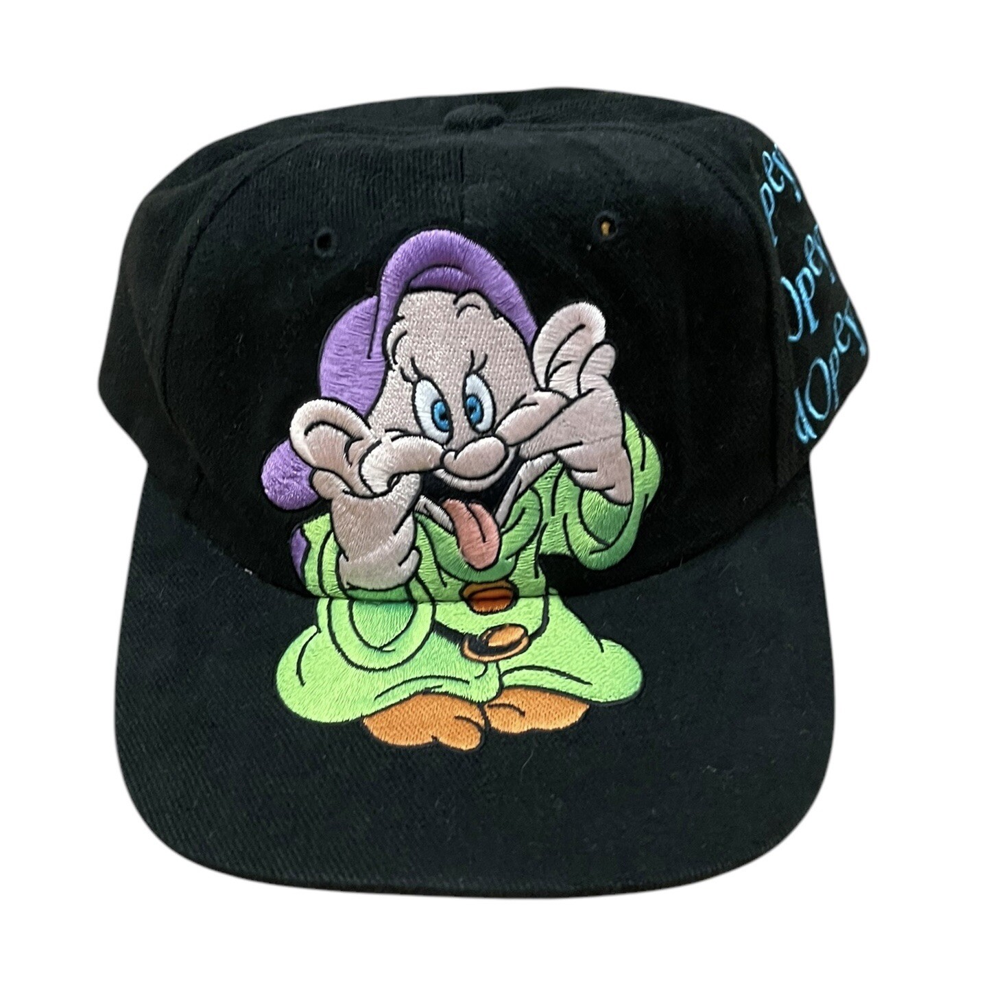 Vintage Dopey Snow White Seven Dwarfs SnapBack Hat By… - Gem