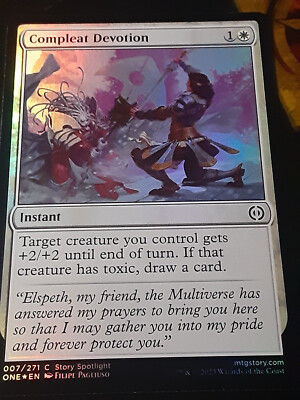 Compleat Devotion FOIL , Phyrexia AWBO , Near Mint , MTG ,FREESHIPPING ...