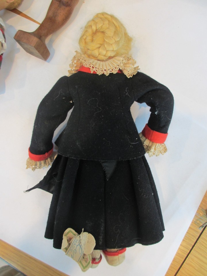 VINTAGE 1930’S LENCI FELT DOLL COUNTESS CONTESSA MAFFEI ORIGINAL TAGS ...
