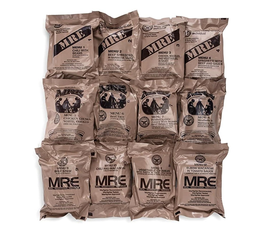 Wornick MRE Meals Ready to Eat, Emergency Food Supply, Survival Camping ...