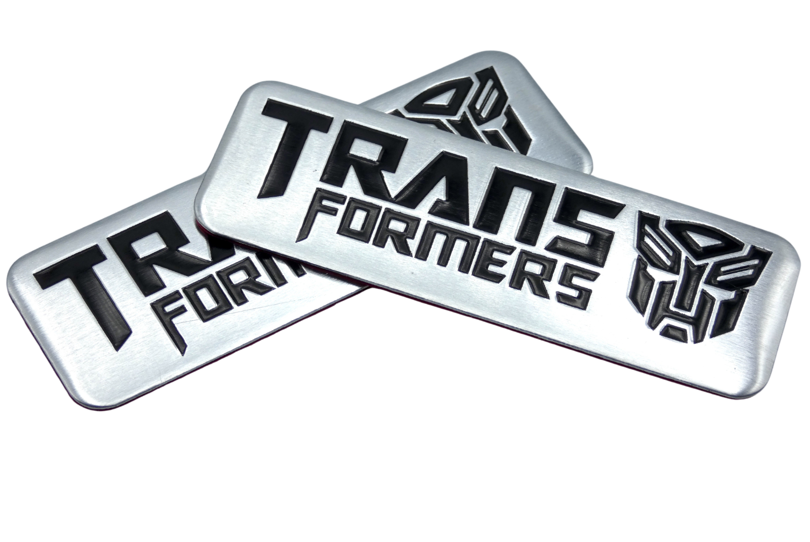 2x Metal Transformers Emblem Sticker Decal Optimus Prime Tailgate Badge ...