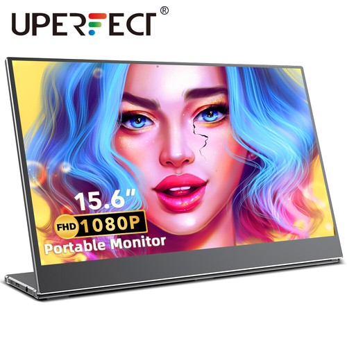 UPERFECT 15.6" FHD Ultra Slim HDR Portable Monitor IPS 1920x1080 HDMI 2 ...