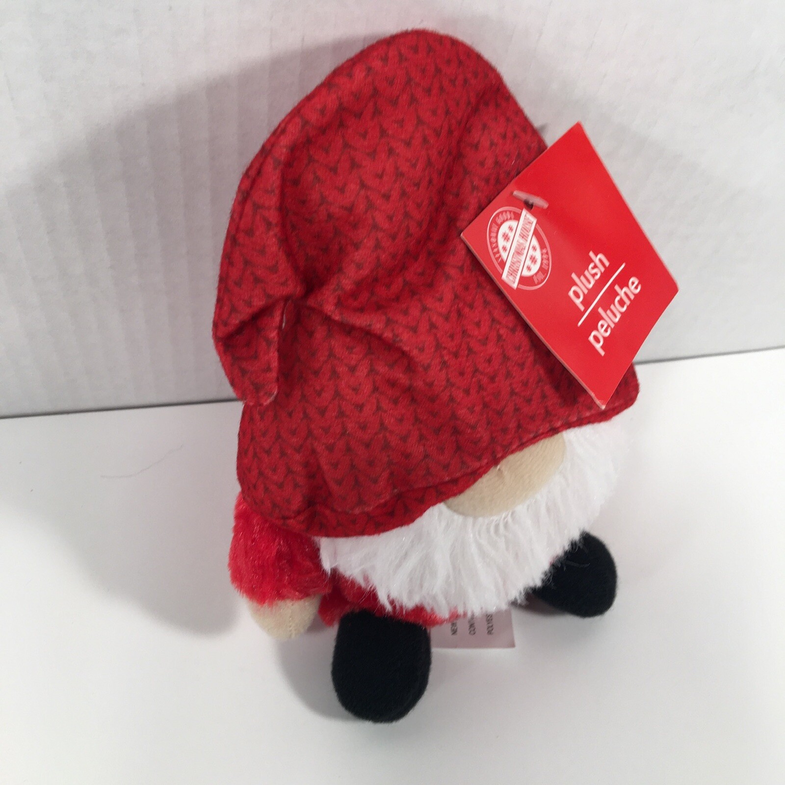 GREENBRIER Christmas House Plush 6” Red Santa Gnome Stuffed Toy New ...