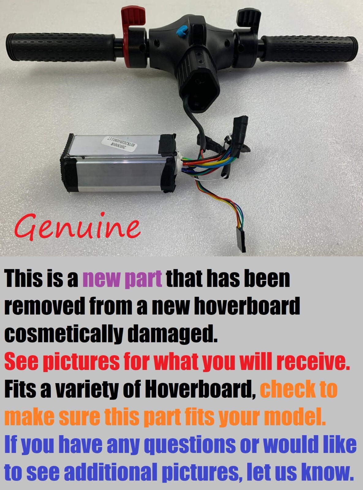 Hover-1 Aviator ‎handlebar + control module assembly 🟠 888255229908| eBay