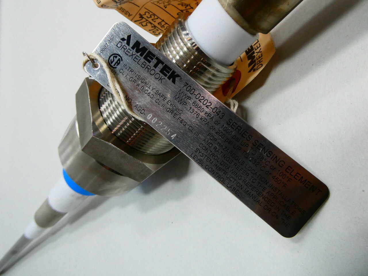AMETEK DREXELBROOK 700-0202-043 SERIES LEVEL SENSING ELEMENT 28-3/4 ...