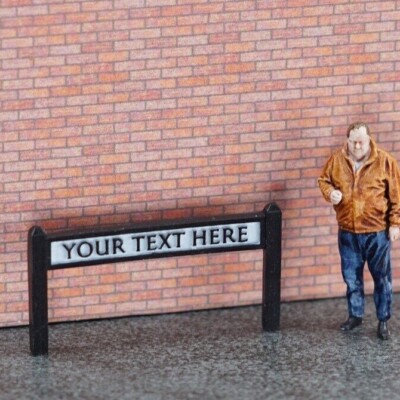 Model Railway Street Sign - OO Gauge Personalised Road Sign - 1:76 ...