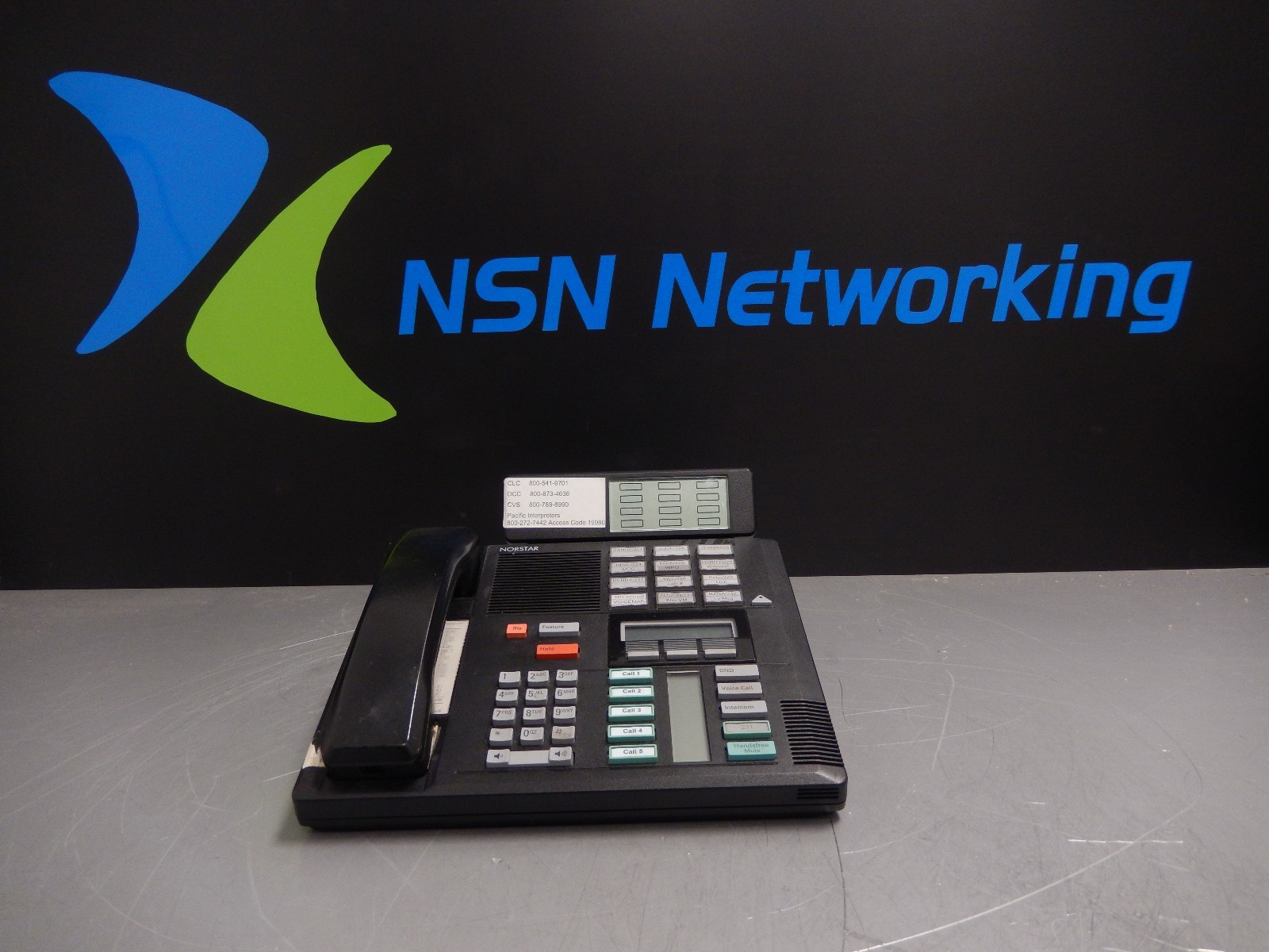 Nortel Norstar Meridian M7310 NT8B20AF Black Phone w/ BLF NT8B91CA | eBay