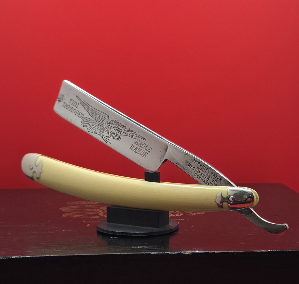Vintage/Antique 3/4+ Warranted, Imperial Razor. Eagle Razor Engraving ...