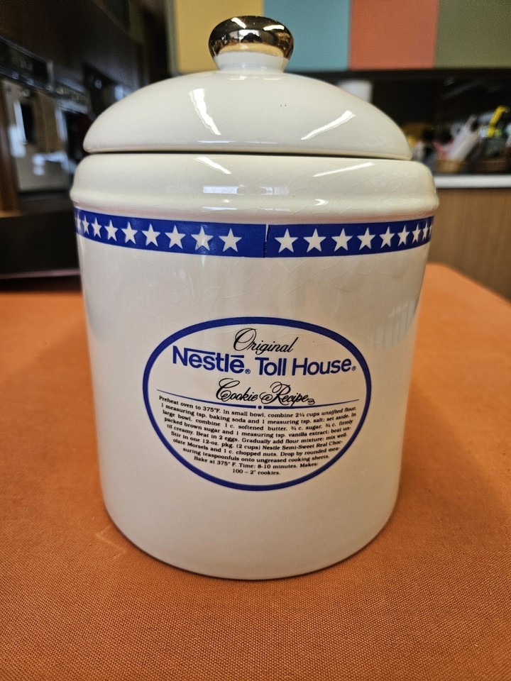 2 Vintage Cookie Jars: 1970s Toll House Jar, 1980s Oreo-like Jar | eBay