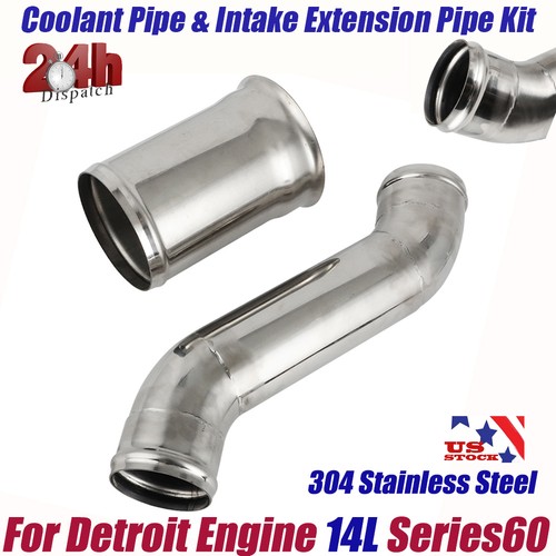 Coolant Pipe & Intake Extension Pipe Kit for Detroit Diesel 14L Series ...