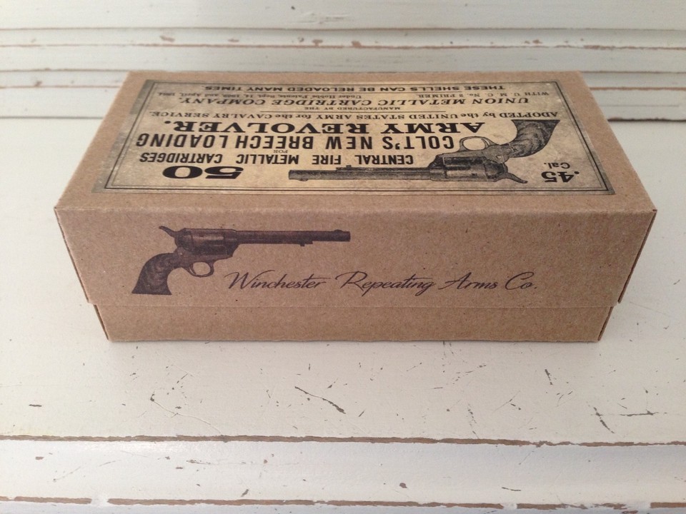 DECO 45 Long Colt Army Revolver Ammo box cartridges Old West Western | eBay