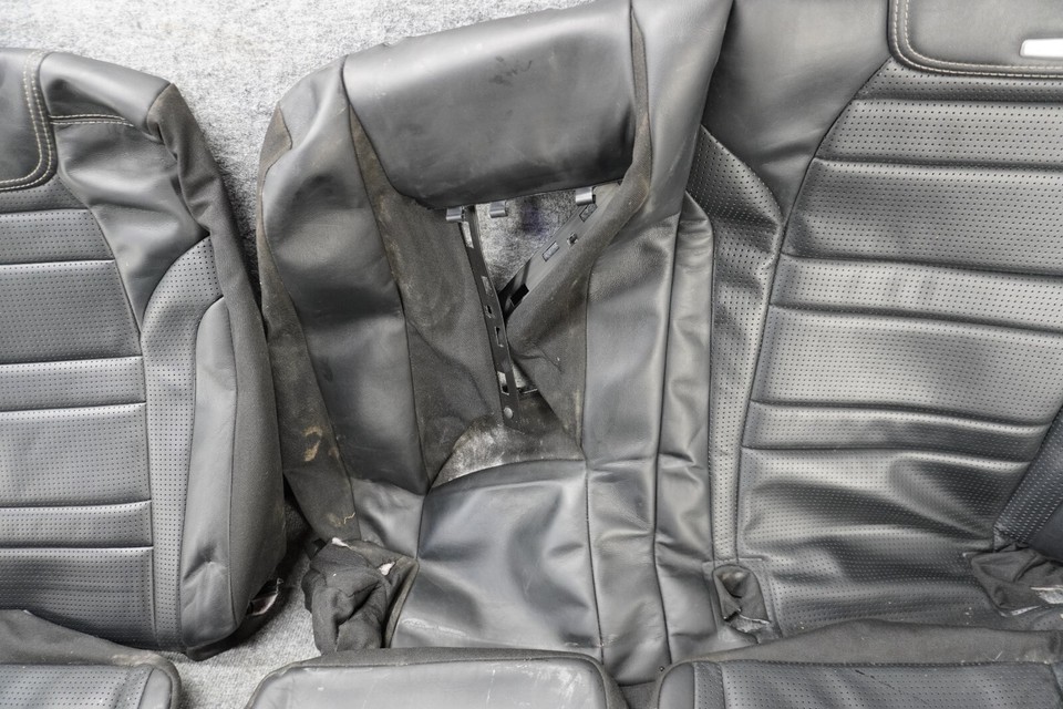 Rear Leather Seat Cover Set Mercedes X166 W166 Gle63 Gl63 Amg oem | eBay
