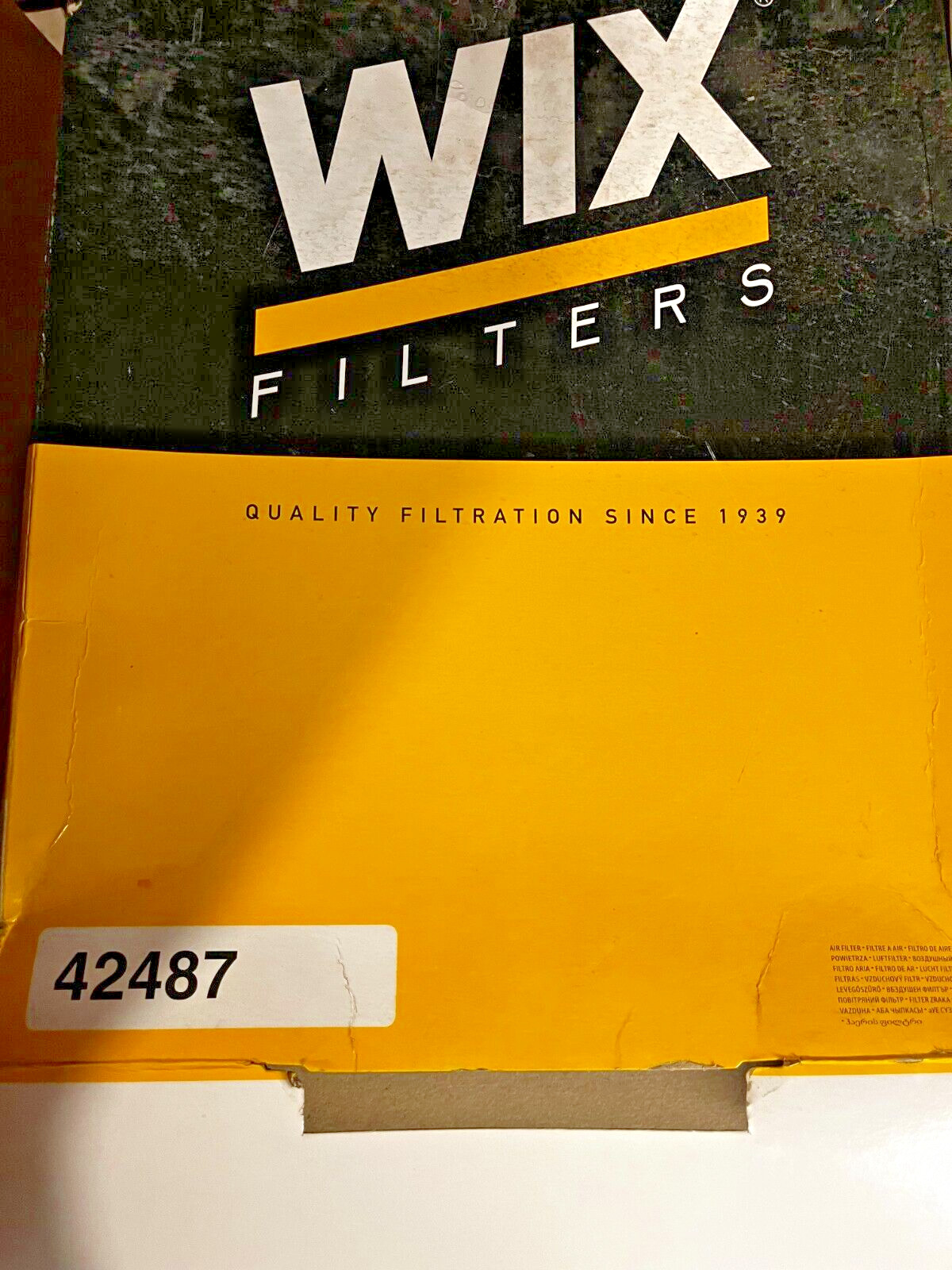 WIX 42487 - Air filter cross reference