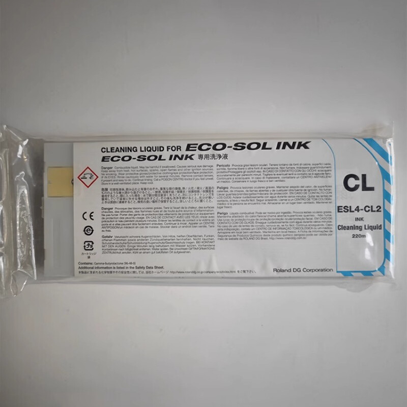 2PC Original Roland ESL4-CL2 Ink Cleaning Liquid For ECO-SOL INK 220ML ...