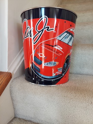 Dale Earnhardt Jr metal TRASH CAN 15" New WASTEBASKET Racing #8 | eBay