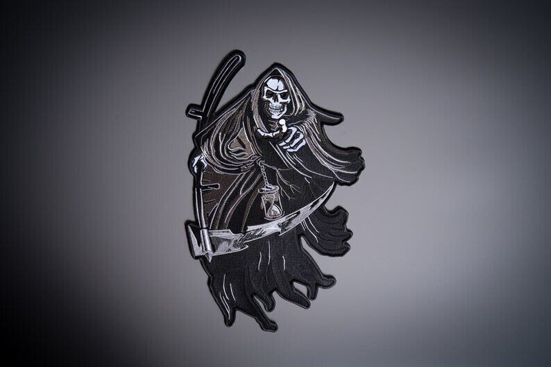 DARK REAPER Large Back Patch for custom biker vest | eBay