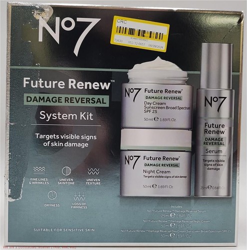 No7 Future Renew Damage Reversal Skincare System Kit - 3pc *SEE DETAILS ...