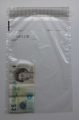 10 x Plastic Tamper Evident Note / Bank Bags / Cash / Money / Valuables ...