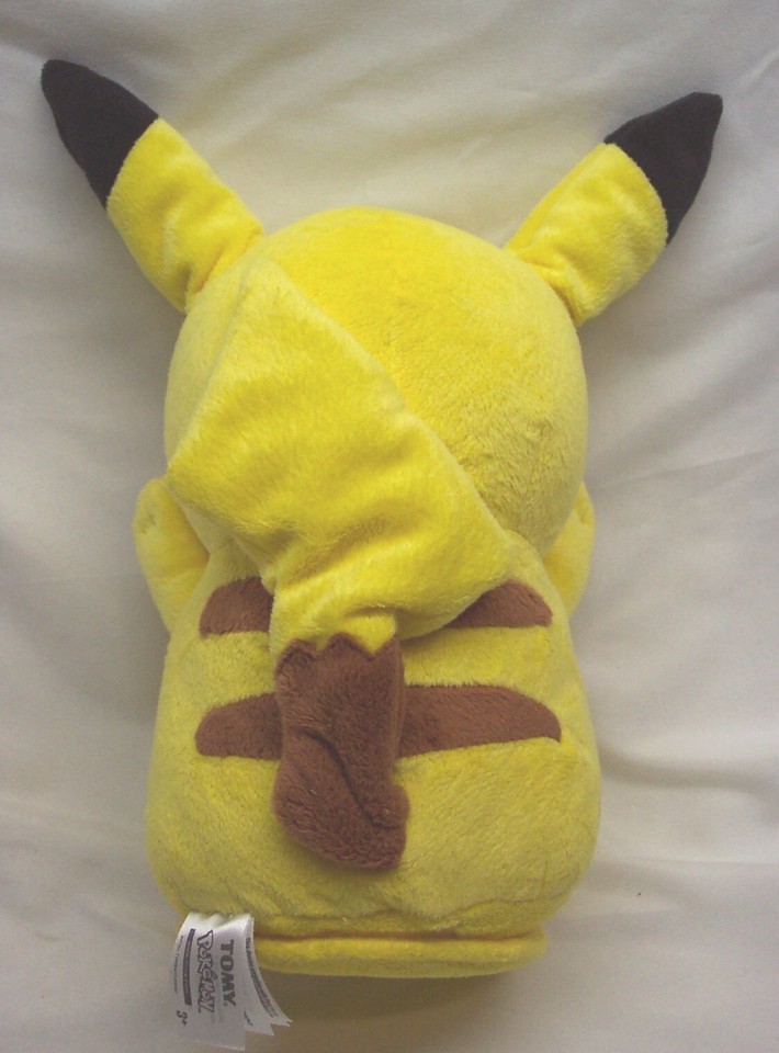TOMY Nintendo Pokemon PIKACHU W/ MOVING EARS 10" Plush STUFFED ANIMAL ...