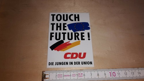 Alter Aufkleber CDU Partei Politik Touch the Future! | eBay.de