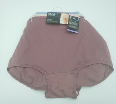 Bali Skimp Skamp Panties Size 10 A633 Women's 3-Pair Nylon Blend New ...
