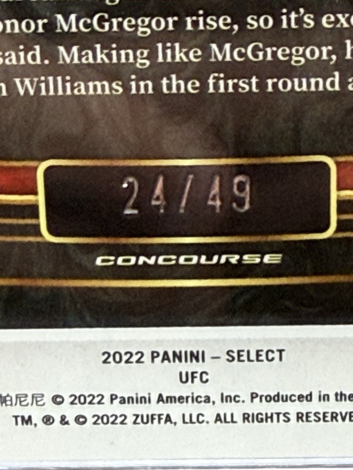 2022 PANINI SELECT UFC BLUE DISCO PRIZM #51 IAN GARRY /49 PSA 9 | eBay