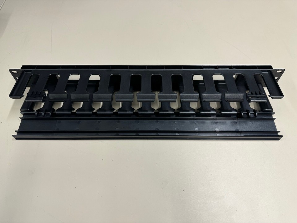 1U Horizontal Rack Mount Cable Management Unit - 2 Pack | eBay
