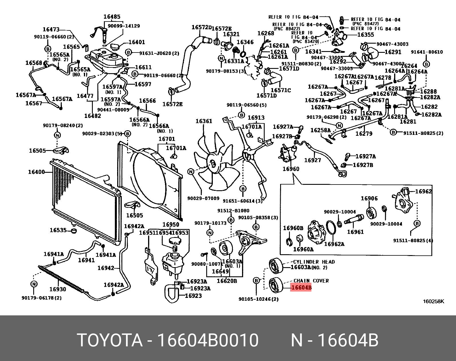 Genuine OE pulley sub-assy, idler, no.2, 16604B0010 for TOYOTA 16604 ...
