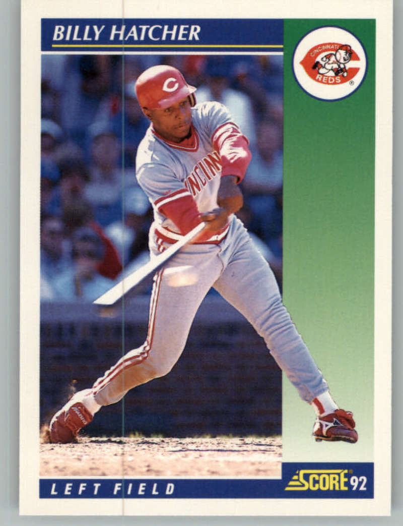1992 Score #447 Billy Hatcher Reds | eBay