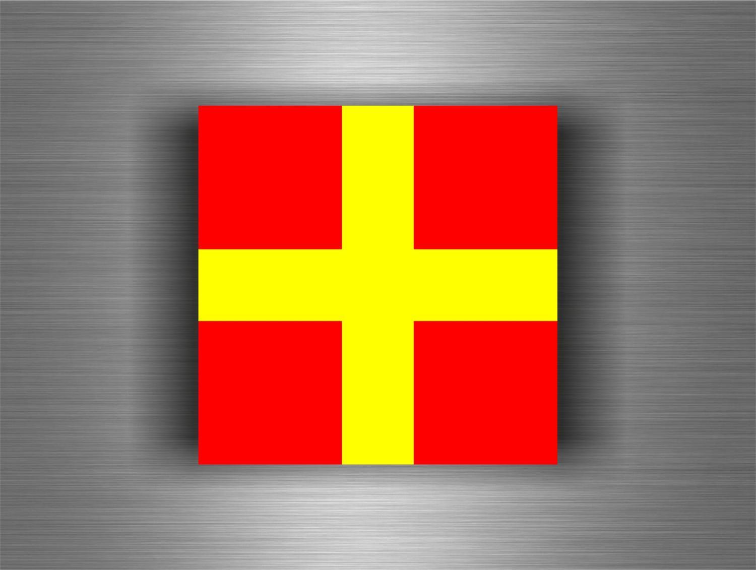Sticker decal nautical car maritime flag letter international coded R ...