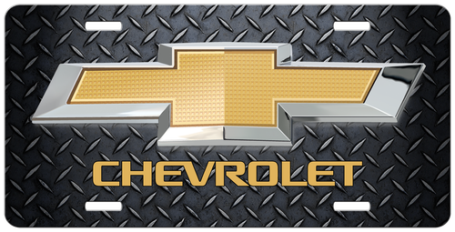 Front License Plate With Chevrolet Emblem, Chevrolet Vanity Tag, Man ...