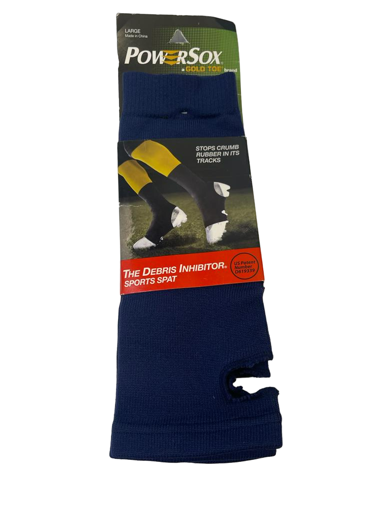 Powersox Unisex Goldtoe Debris Inhibitor Sports Spat, Navy Blue, Large ...