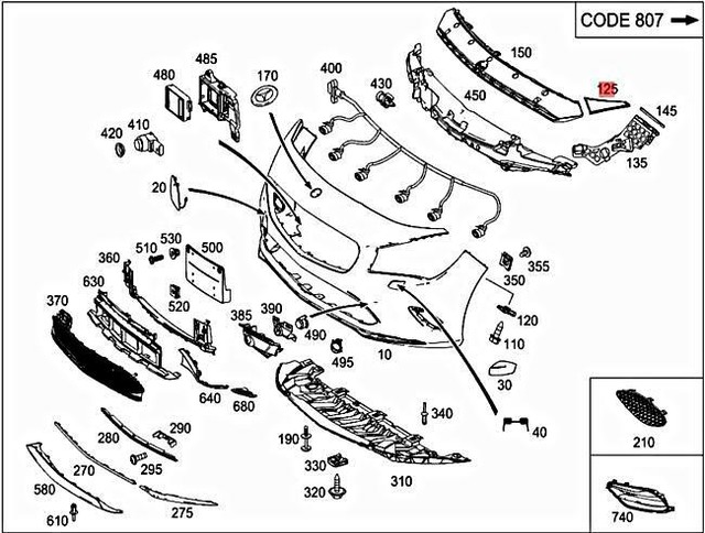 MERCEDES OEM 2017 Cla250 Front Bumper-side Mount Left 1178850300 for ...