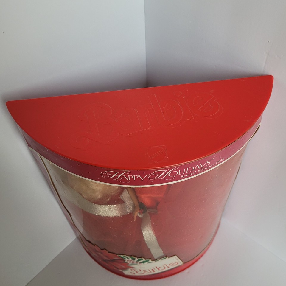 Vntg Barbie 1988 Happy Holidays Doll 1st Special Edition Mattel 1703 ...