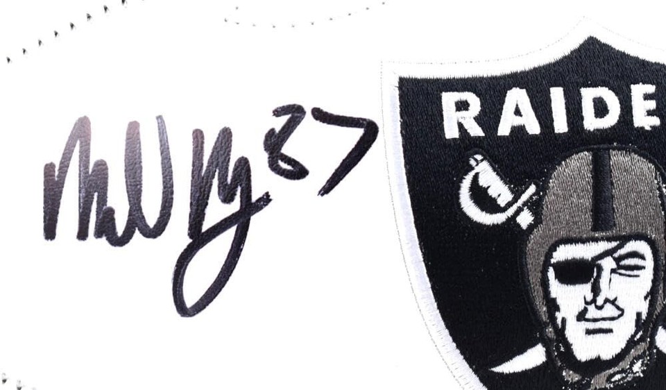 Michael Mayer Autographed Las Vegas Raiders Logo Football - Beckett W ...