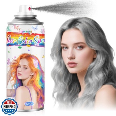 Grey Temporary Hair Color Spray for Kids and Women- Washable Root Touch ...