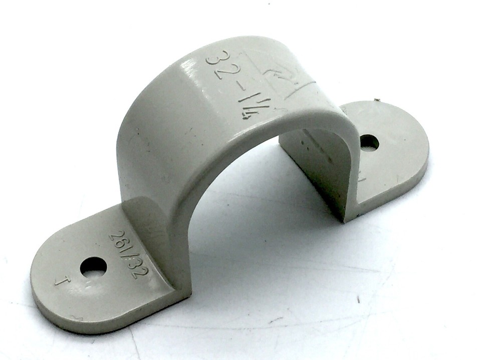 Clipsal 261/32 Saddle Conduit Fitting 32mm Screwed Lock Ring PVC Grey ...