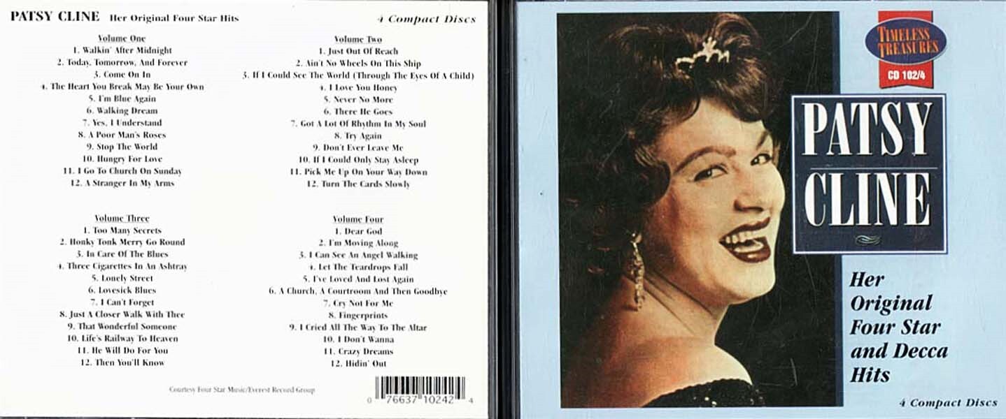 Her Original Four Star Hits ~ Patsy Cline ~ Pop ~ 4 CDs ~ Good | eBay
