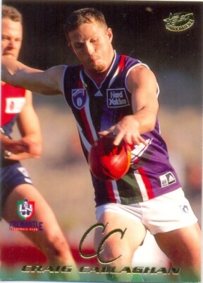 1999 Select Premiere common card - 183 - Craig Callaghan - Fremantle ...