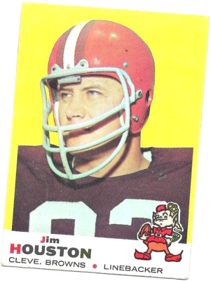 1969 Topps Jim Houston 121 Cleveland Browns Football | eBay