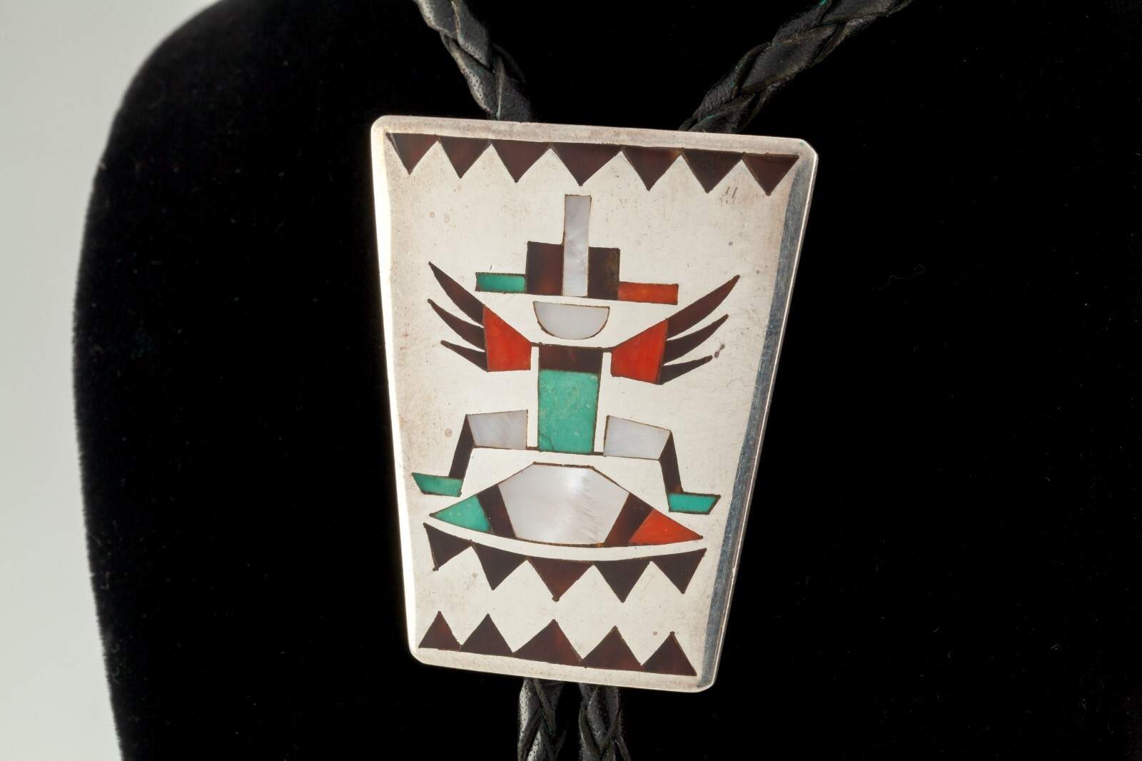 Amazing! Zuni Eagle Dancer Sterling Silver & Inlay Bo… - Gem