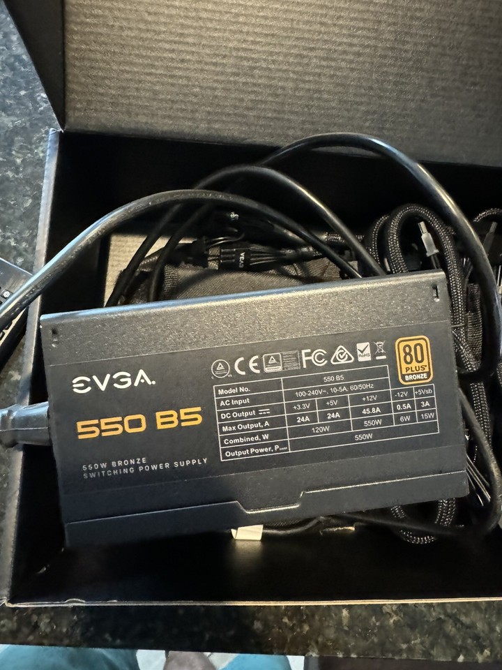 EVGA 550 B5 80 Plus Bronze 550W Modular Power Supply 843368056322 | eBay