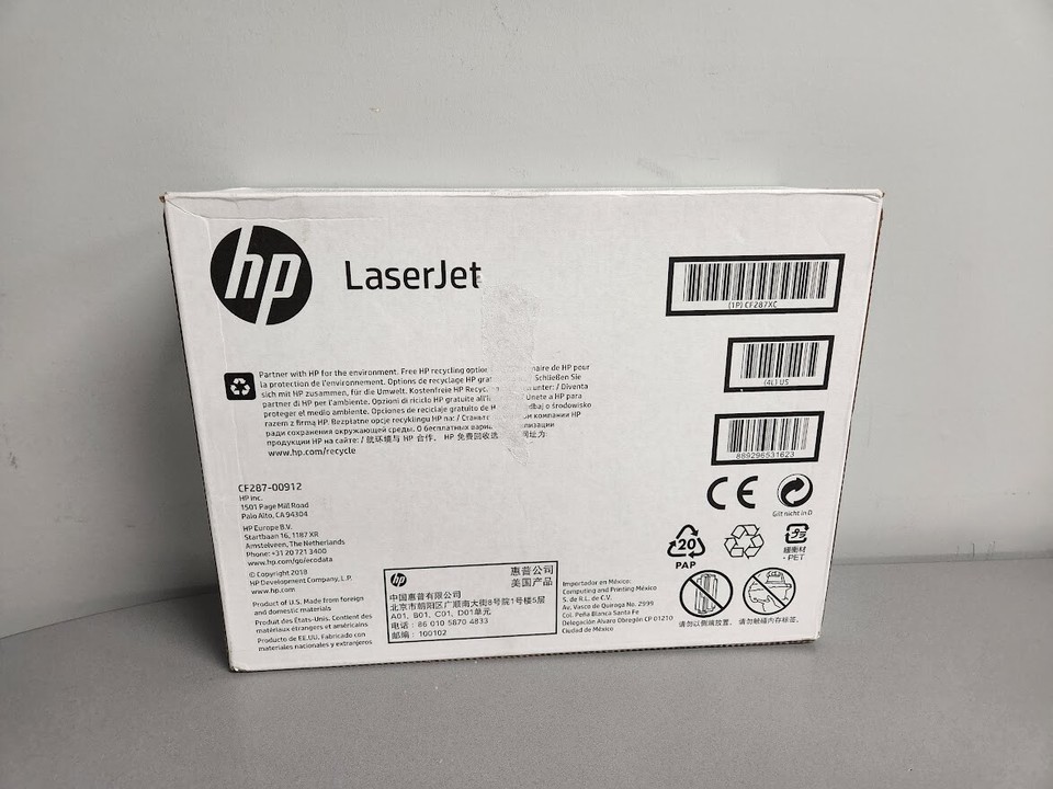HP CF287XC 87X Black Toner Cartridge, LaserJet Enterprise M506dh, New ...