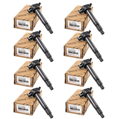 8X OEM GENUINE 90919-02250 NEW IGNITION COIL DENSO 673-1309 90919-A2005 ...