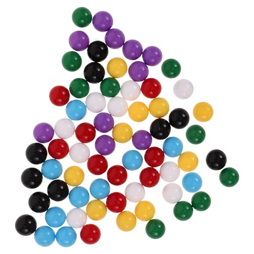 70 Pcs Plastic Marble Toy Primary School Football Balls Classroom Math ...