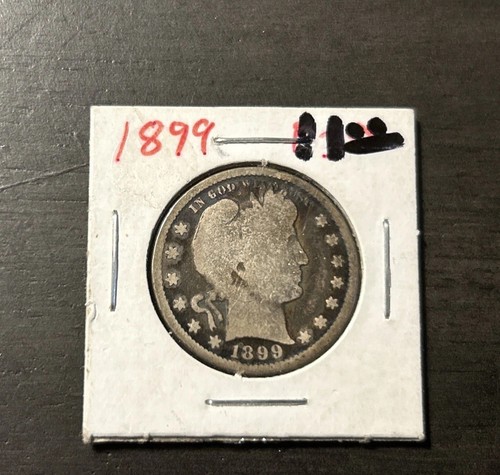 1899 Barber Quarter Coin Great Condition #15 | eBay