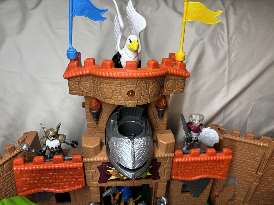 Fisher-Price Imaginext Castle Playset Knights Eagle Talon Cannon Dragon ...