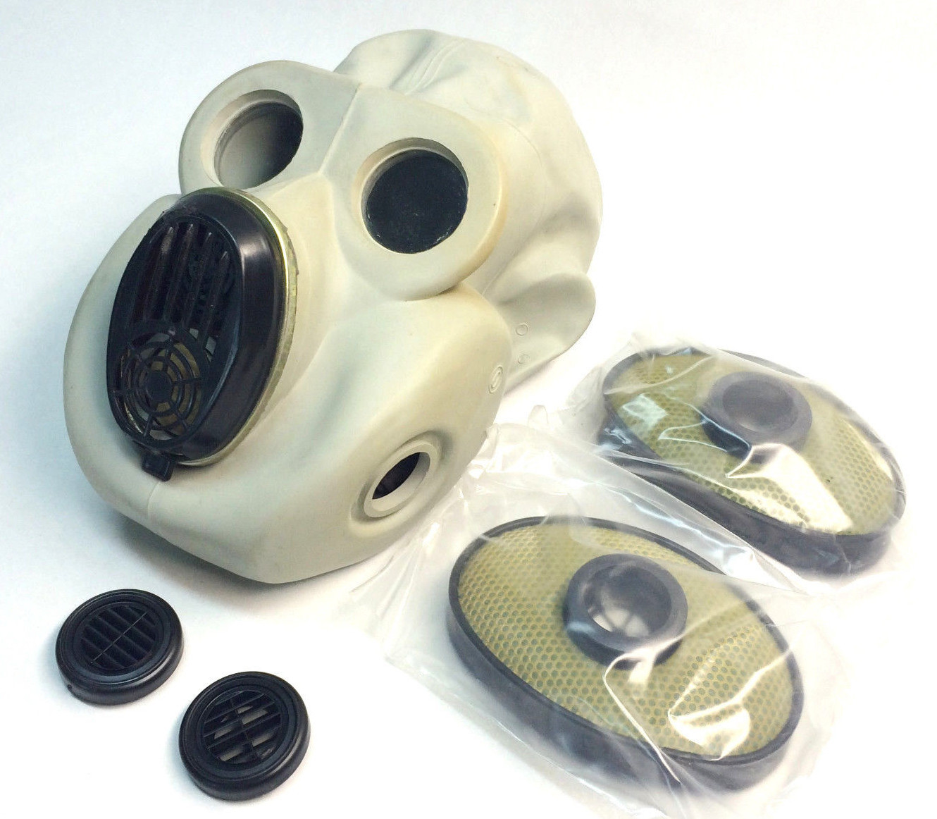 White Gray gas mask PBF 2 MEDIUM gas mask PBF EO-19 soviet gasmask | eBay